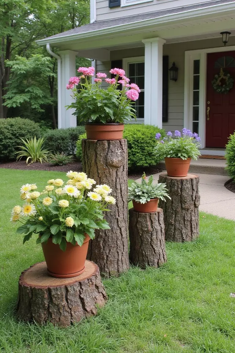 19 Outdoor Tree Stump Ideas