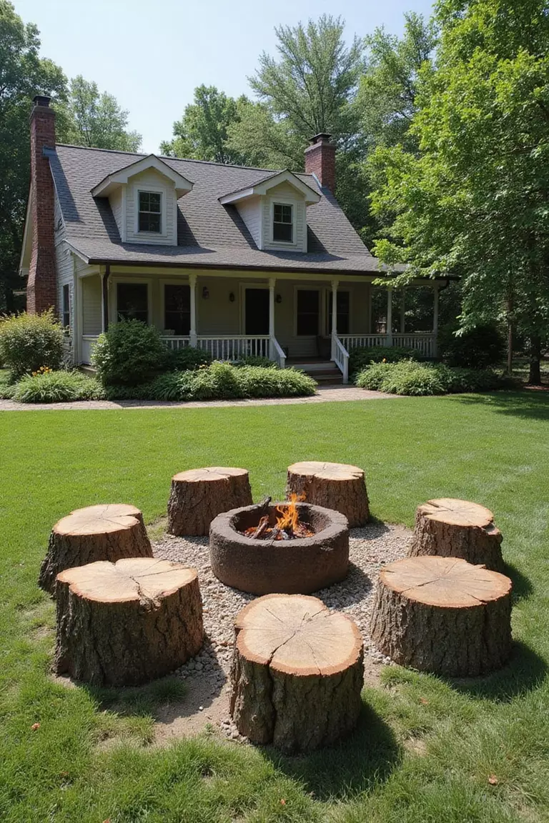 19 Outdoor Tree Stump Ideas