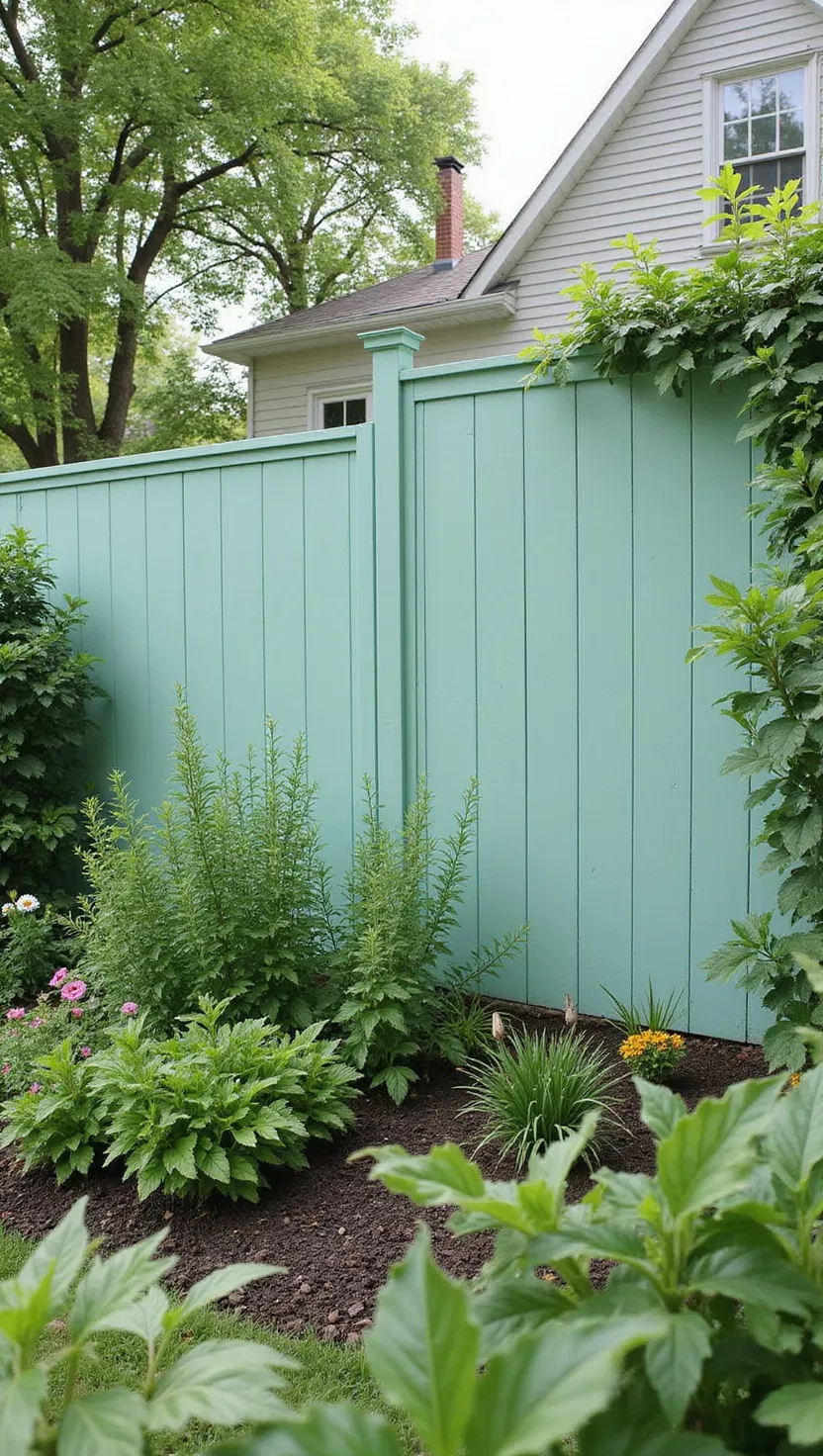 21 Garden Fence Painting Ideas for A Stunning Outdoor Space